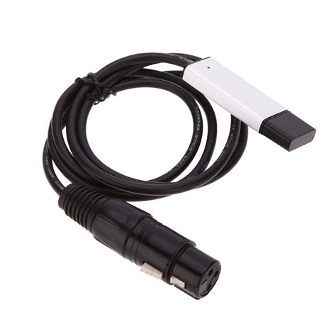 Lixada USB To DMX Interface Adapter LED DMX Computer PC Stage Lighting Controller Dimmer