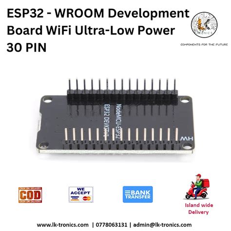 ESP WROOM Development Board WiFi Ultra PIN LK Tronics
