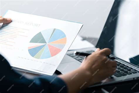Premium Photo Business Data Analysis On Laptop Financial Charts