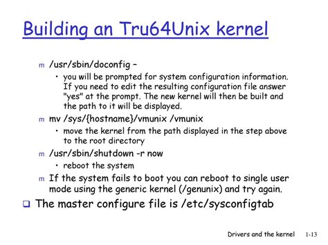 drivers and the kernel unix system has three layers kernel ppt download