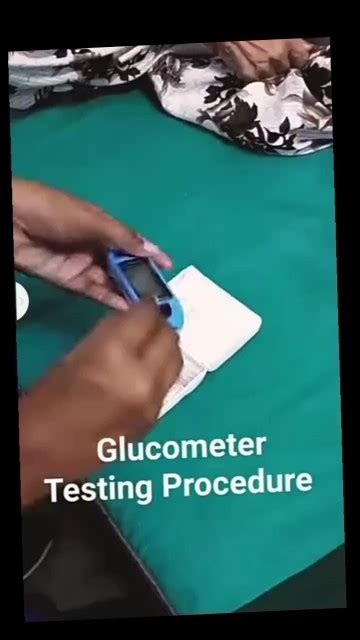 Glucometer Testing Procedure Glucometer Diabetes Sugar Nursing