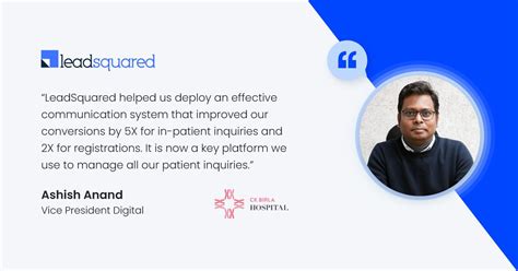 Leadsquared On Linkedin Customertestimonials Patientmanagement