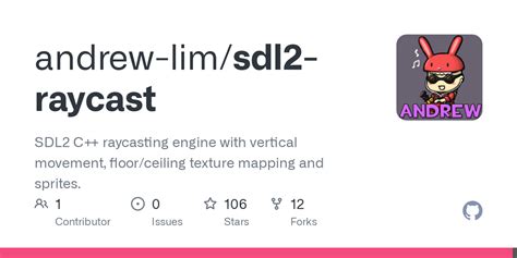 github andrew lim sdl2 raycast sdl2 c raycasting engine with