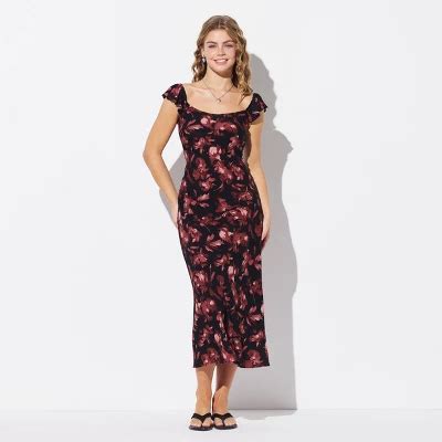 Womens Flutter Cap Sleeve Maxi A Line Dress Wild Fable™ Target