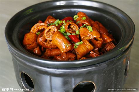 特色肥肠煲摄影图 传统美食 餐饮美食 摄影图库 昵图网