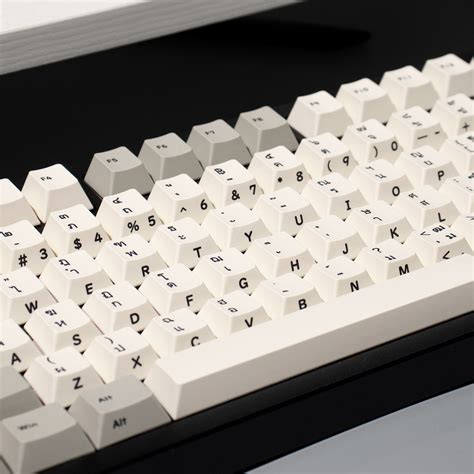 Retro Keycaps Japanese Katakana Thai Korean Russian Top Letter Side