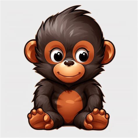 Premium Ai Image Cute Gorilla