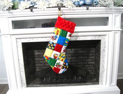 Thomas And Friends Stocking Patchwork Quilted Christmas Stocking Trains Stocking Thomas