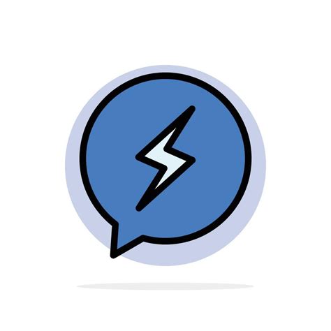 Chat Sms Chatting Power Abstract Circle Background Flat Color Icon