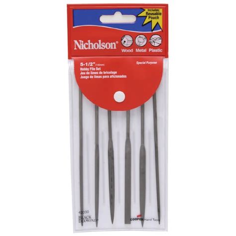 Nicholson File 6 Piece 5 1 2 In Hobby File Set In The Files Department