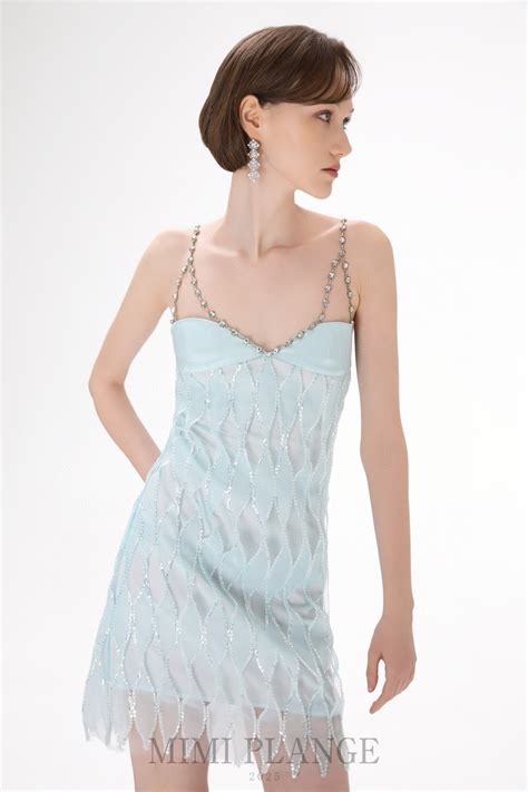 Mimi Plange Blue Diamond Mini Dress Hadlyn