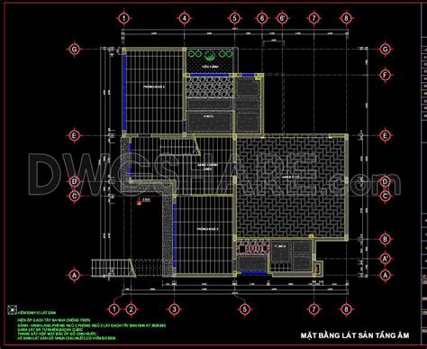 119 Free Download Dwg Cad Tile Layout Drawings For 3 Story House