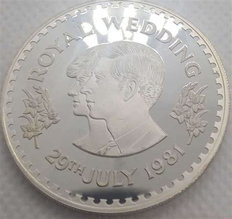 1 Oz 1oz Pure Silver 29july 1981 Royal Wedding 30 Maloti Kingdom Of Lesotho Coin Was Sold For