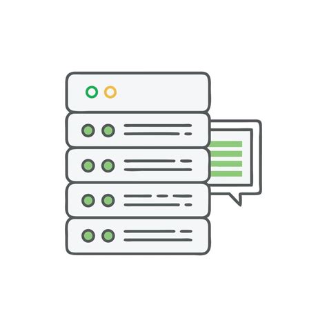 Servers And Data Connection Symbol On White Background Art 65411983 Vector Art At Vecteezy