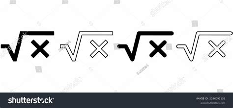 Square Root Symbol Clip Art