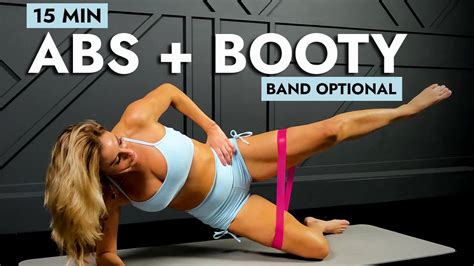 15 Min Abs Booty Band Optional Workout Youtube