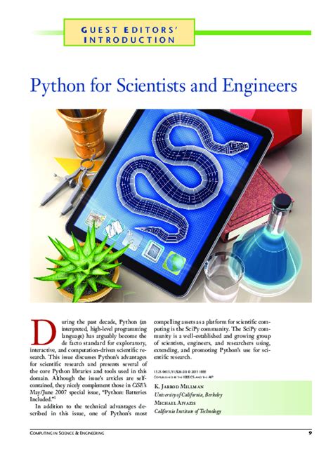 Pdf Python For Scientists And Engineers