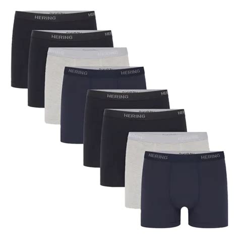 Kit 8 Cuecas Hering Box Boxer Em Malha De Algodão Original Frete Grátis
