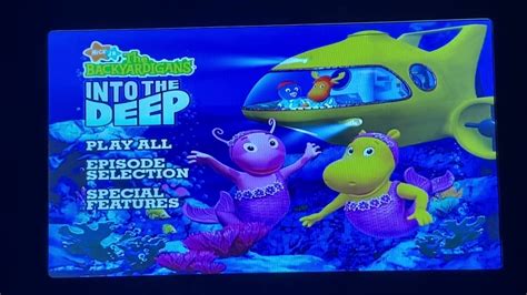 The Backyardigans Into The Deep 2007 Dvd Menu Walkthrough Youtube