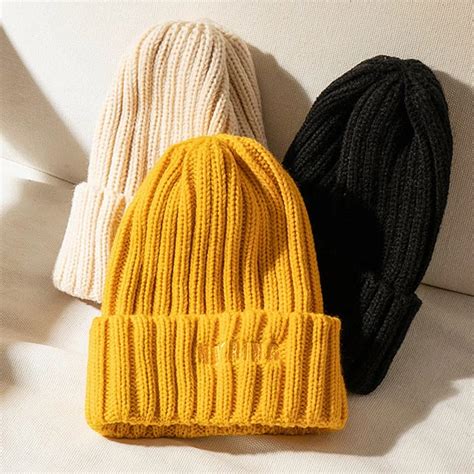 Custom Ribbed Knit Beanie Multi Color Cuffed Winter Hat Manufacturer