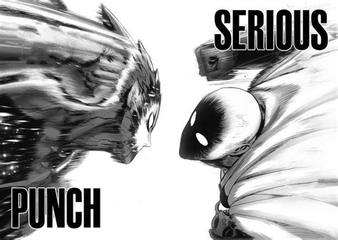 Saitama Vs Garou Cosmic God One Punch Man Manga One Punch Man One