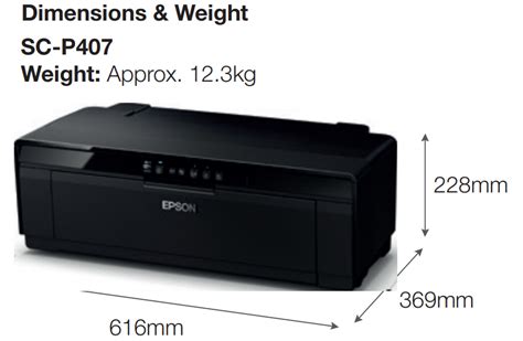 Epson Sc P407 Surecolor Printer C11ce85402 Singtoner One Stop
