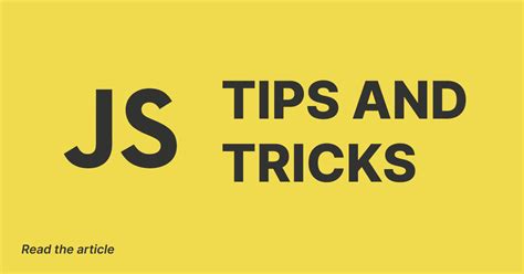 5 Javascript Tips And Tricks To Become A Senior Developer By Simon