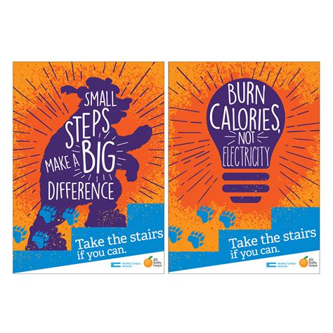 Ucr Take The Stairs Healthy Campus Initiative Posters On Behance