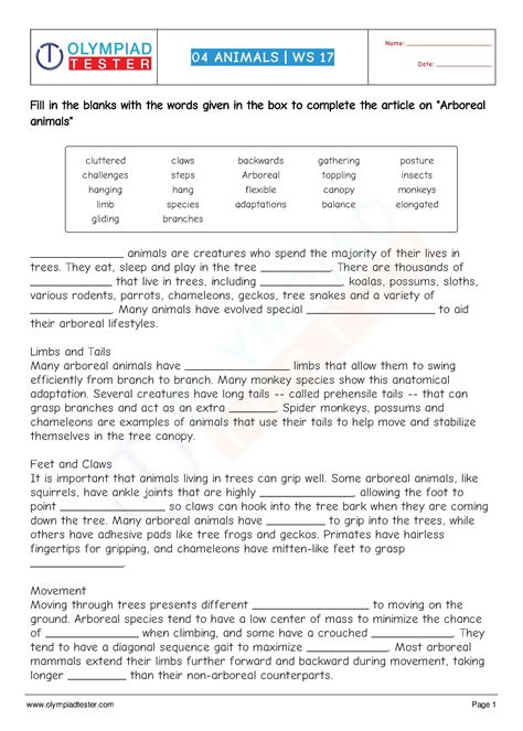 Science Worksheets Grade 4 Pdf