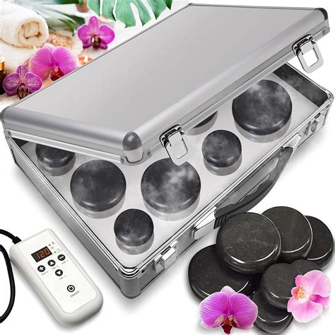 Serenelife Hot Stone Massage Kit Portable Heated Rock