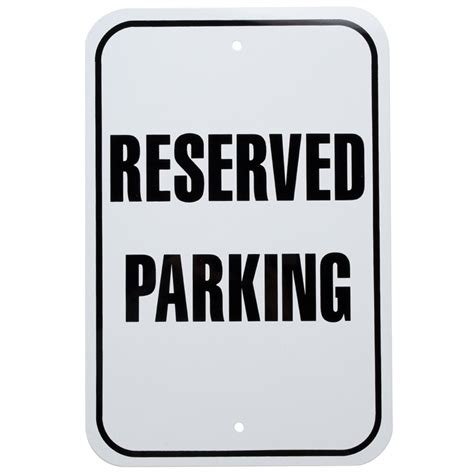 Reserved Parking Sign Clip Art