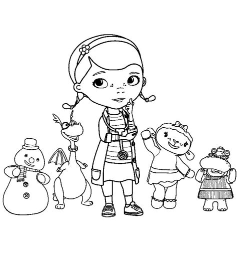 Doc Mcstuffins Coloring Pages Coloringlib