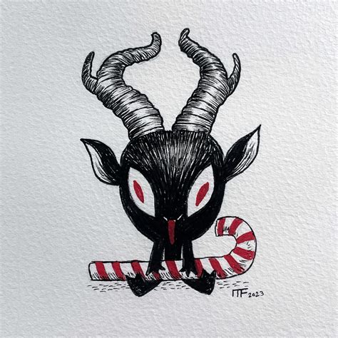 Krampus And His Candy Cane Etsy