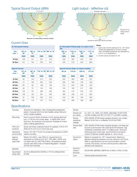 Edwards Signaling Egcfs2vm Data Sheet Pdf