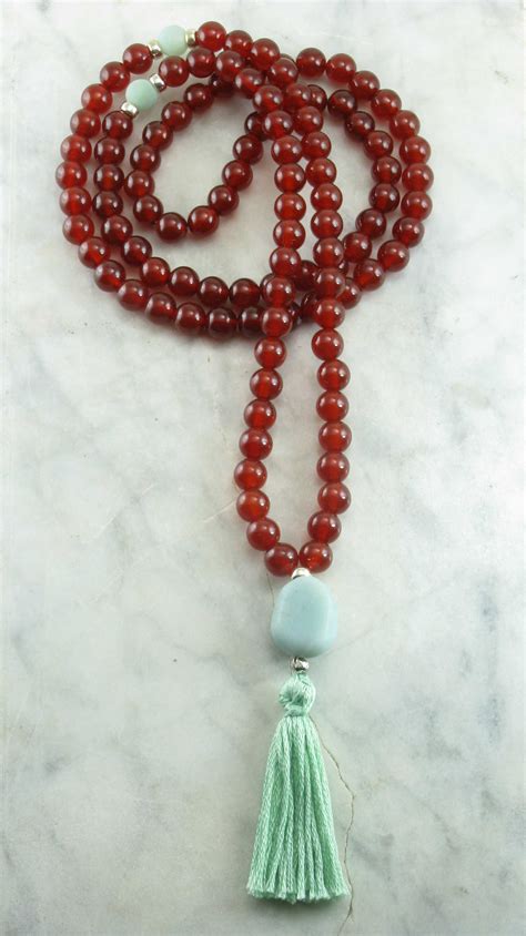 Healing Mala Beads 108 Carnelian Mala Beads For Health And Vitality