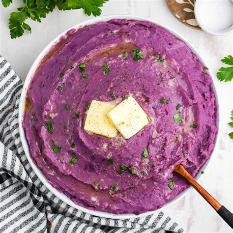 Mashed Purple Sweet Potatoes