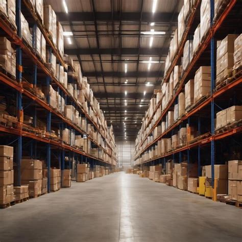 Premium Photo Blur Warehouse Background