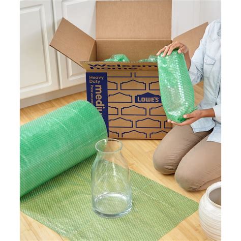 Shop Lowes 18 In W X 16 In H X 18 In D Medium Heavy Duty Moving Box With Handles 30 Pack At