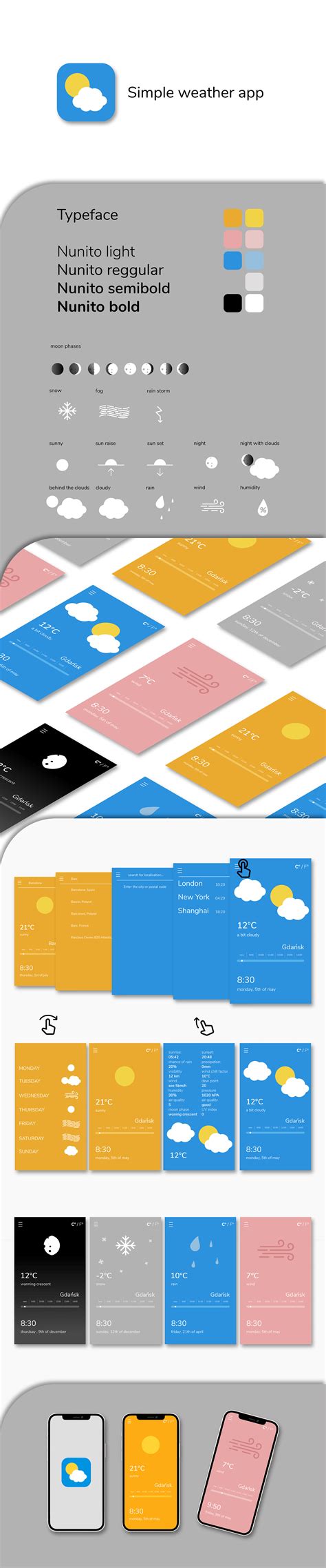 Simple Weather App 2021 On Behance