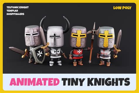 Tiny Knights Low Poly Characters 3d Characters Unity Asset Store