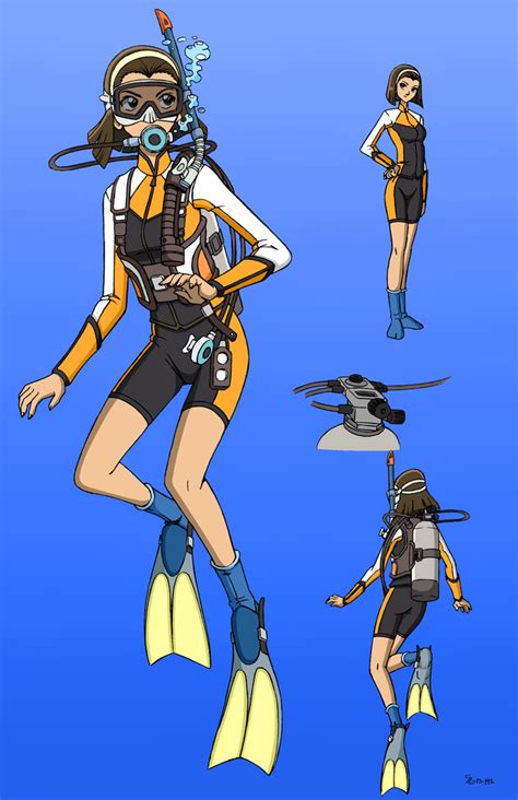 Sonoko Suzuki Scuba Fde Color Commission By The Sakura Samurai On