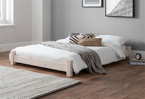 Tokyo Low White Double Bed Frame