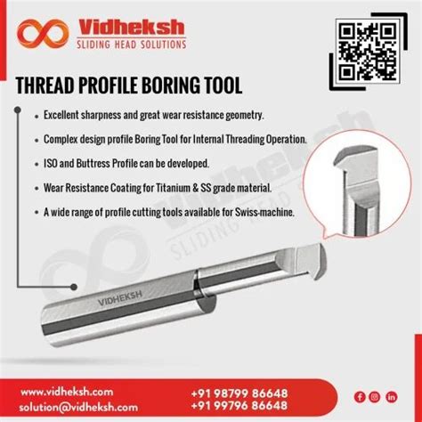 6mm8mm Hard Alloy Solid Carbide Thread Boring Bar Tool At ₹ 2250