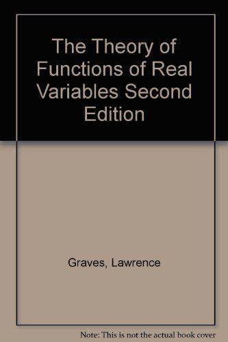 The Theory Of Functions Of Real Variables International Series In Pure And Applied Mathematics