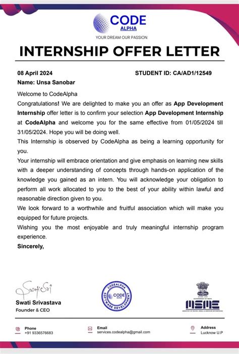 Codealpha Codealphaintership Codealpha Unsa Sanobar