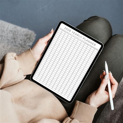 2028 Yearly Planner Printable Yearly Planning Calendar Calendar
