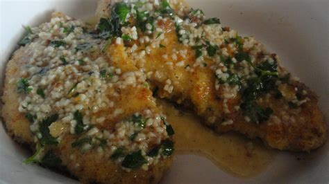 The On Call Cook Breaded Garlic Chicken In Lemon Butter Sauce