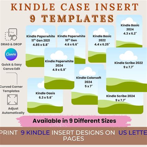 Kindle Inserts 12 Gen Etsy