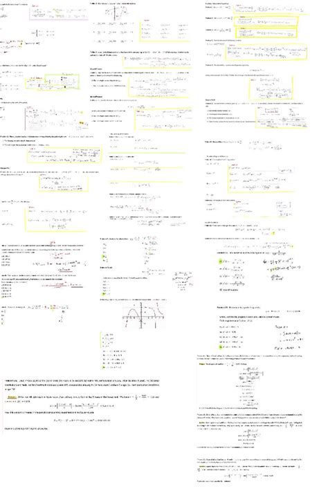 Qms Test 2 Crib Sheet Chain Rule Power Rule And Marginal Functions