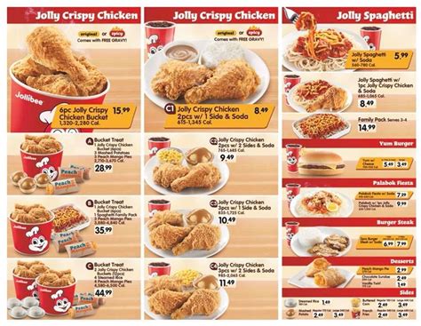 Jollibee Menu Jollibee Menu Prices In Philippines Cjcp